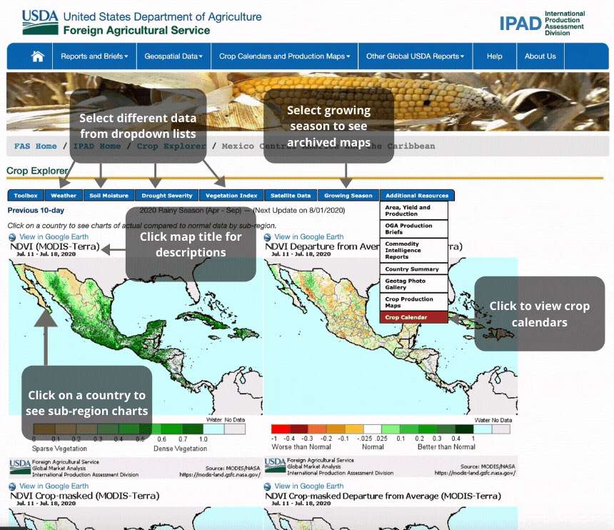 Crop Explorer - User Guide